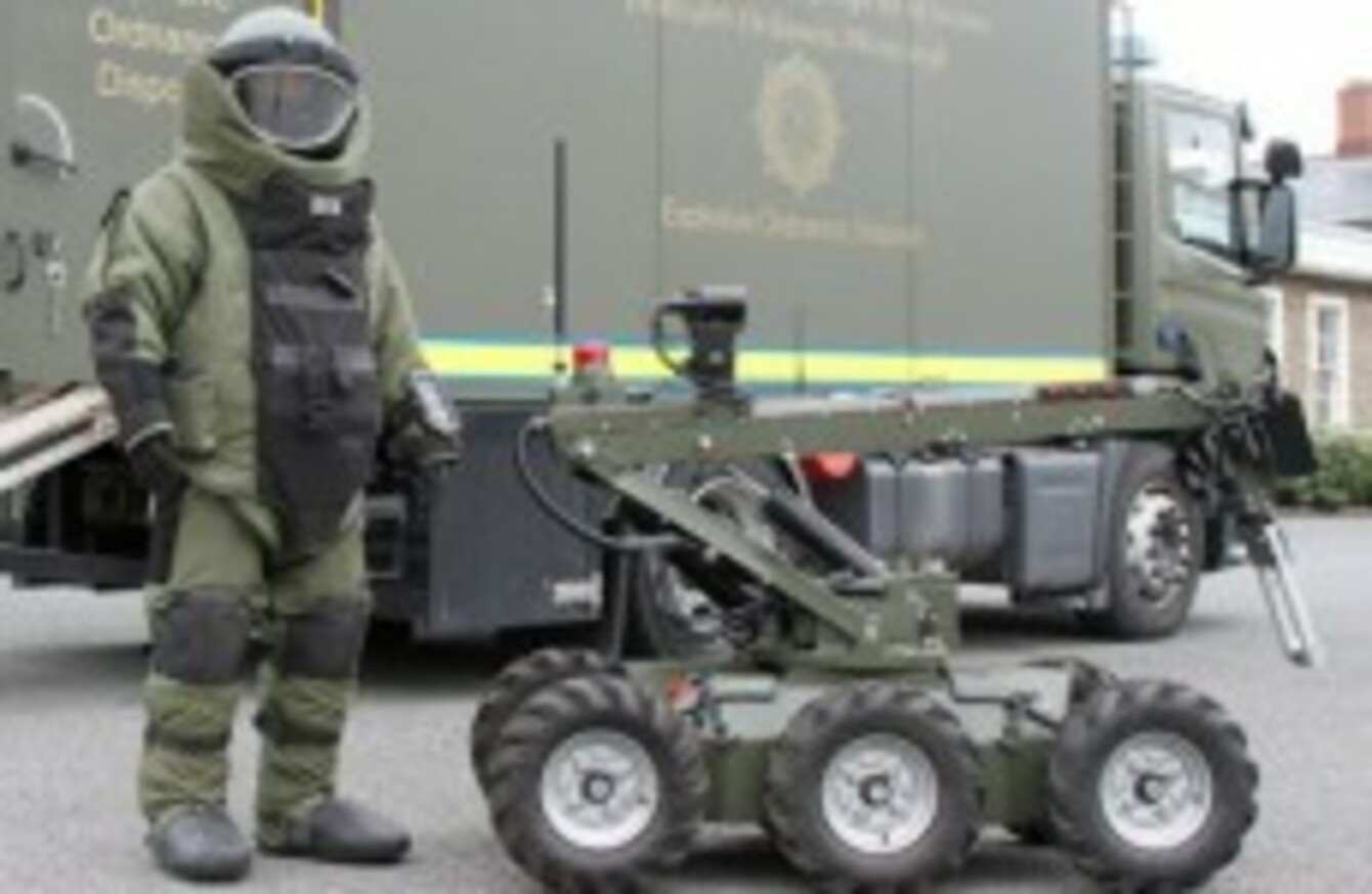Two viable explosive devices made safe in Dublin overnight