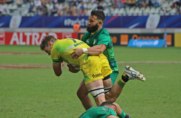 Mark Roche double gives Ireland men landmark win over Australia in Paris 7s