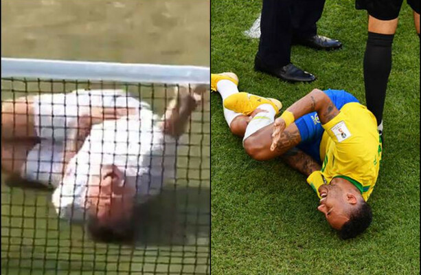 Tennis player mocks Neymar's diving at Wimbledon · The 42