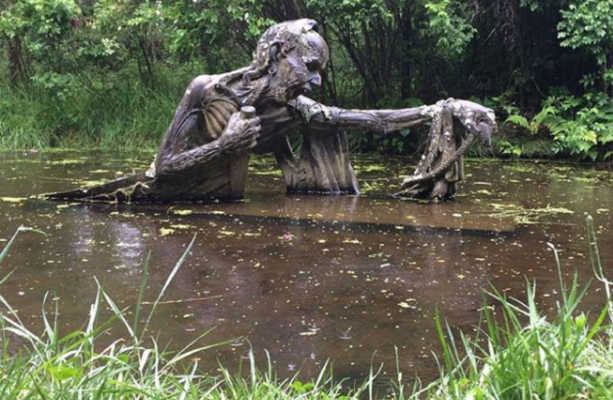 Double Take: The eerie swamp statue found in a little-known Wicklow park