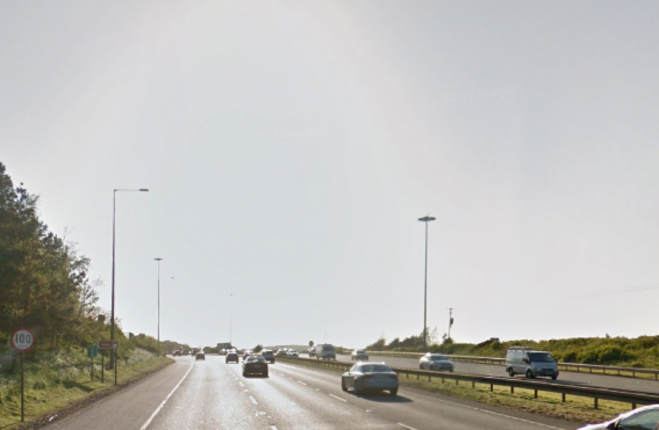 Motorists warned to be cautious of smoke as car goes on fire on Dublin's N7