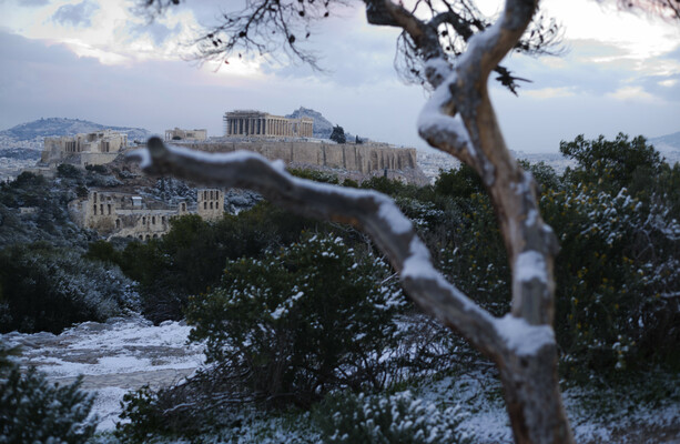 Temperatures plunge to -23C in Greece as Athens experiences rare snowfall
