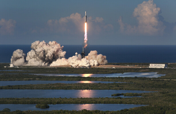 SpaceX carries out first commercial launch sending Arab satellite into ...