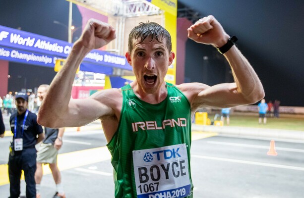 Ireland's Boyce moonwalks across finish line to take sixth place in ...