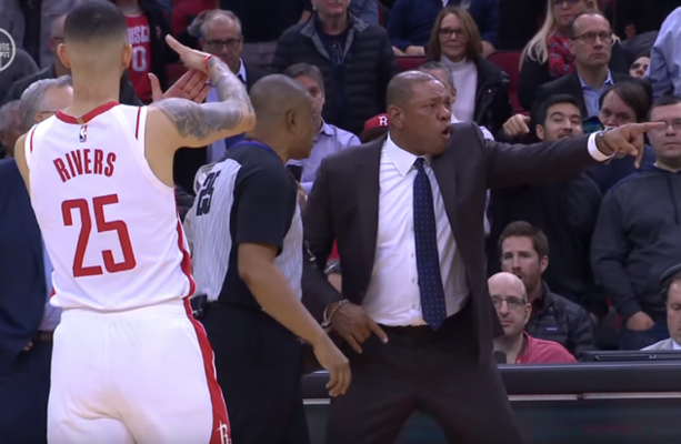 Clippers coach Doc Rivers ejected to delight of son, Rockets guard Austin