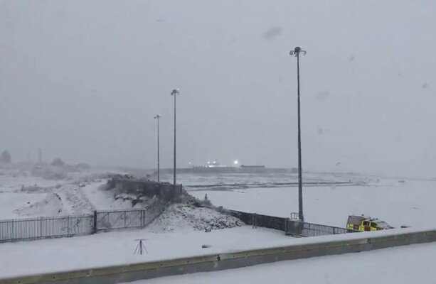 Flights at Knock Airport affected as heavy snow hits the northwest