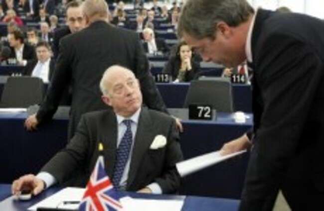 UK MEP suspended after roaring Nazi slogan at German · TheJournal.ie