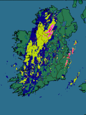 Here's the latest rainfall radar image of Ireland · TheJournal.ie