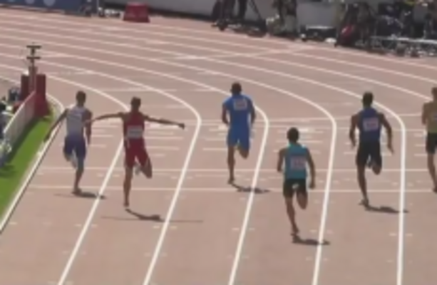 VIDEO: 100m runner breaks leg in Helsinki heat · The 42
