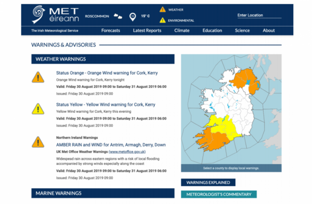 'We're nearly there': Met Éireann set to include Northern Ireland on ...