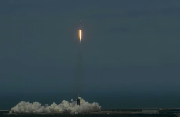 Lift off! Historic first as SpaceX rocket carries Nasa astronauts into ...