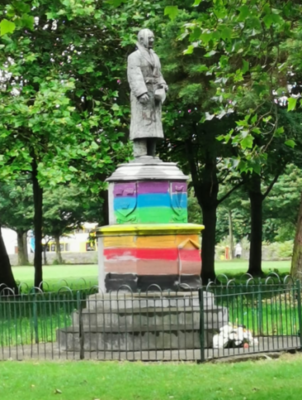 Dublin statue of IRA leader Sean Russell is cleaned after being painted ...