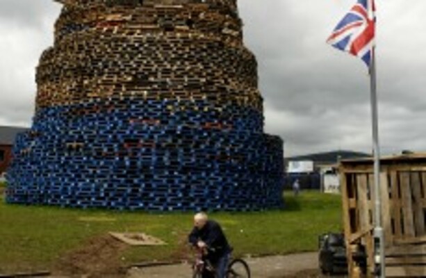 PHOTOS: Giant bonfires built in Belfast ahead of 12 July · TheJournal.ie