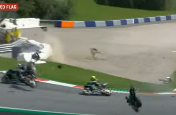 Valentino Rossi has lucky escape from frightening MotoGP crash · The 42