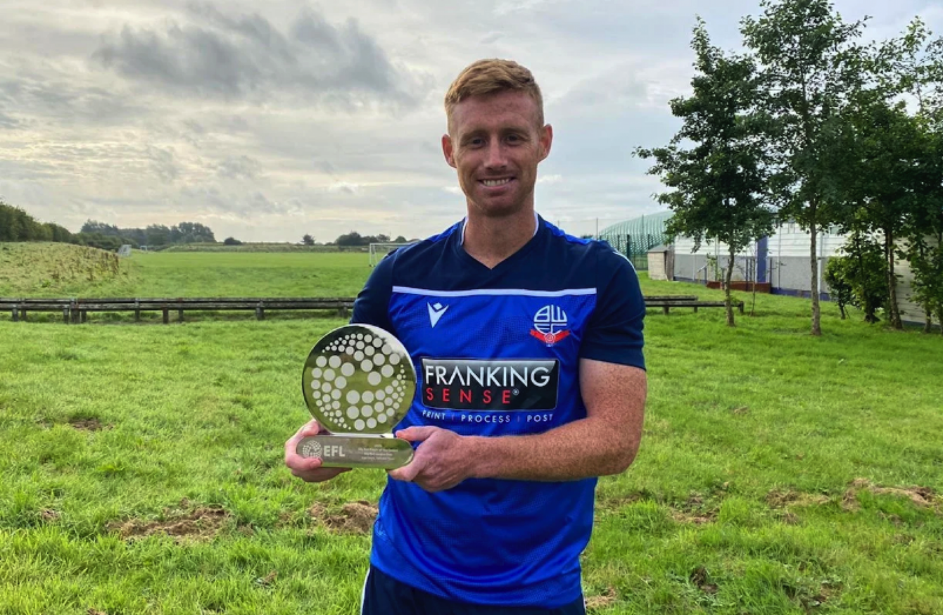 Prolific Irish striker Eoin Doyle earns League Two Player of the Year award