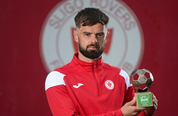 Midfielder for table toppers Sligo Rovers lands Player of the Month prize