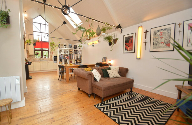 Charming townhouse with unusual 'upside-down' interior design for €210k