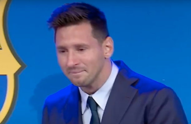 Messi in tears as he says goodbye to Barcelona in emotional press ...