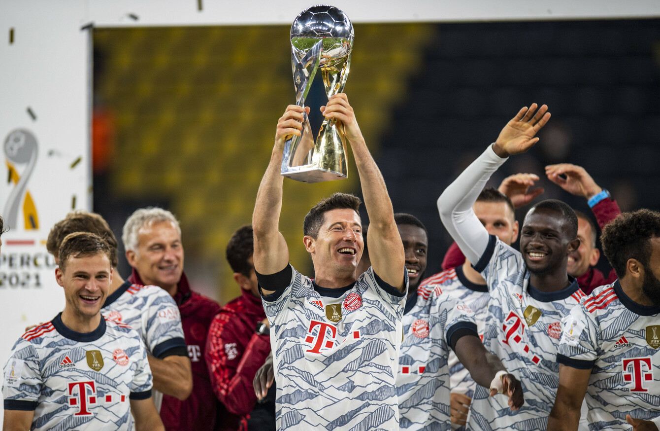 Lewandowski scores twice as Bayern beat Dortmund in German Super Cup