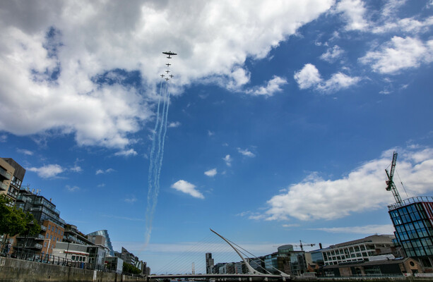 Battle of Britain fly past over Dublin skyline to celebrate 100 years ...