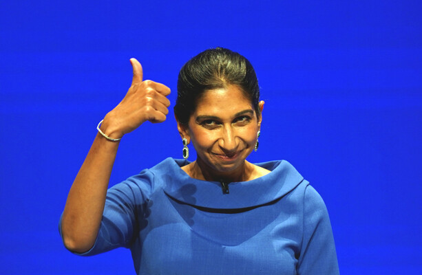 British home secretary says it's her 'dream' to see a flight take ...