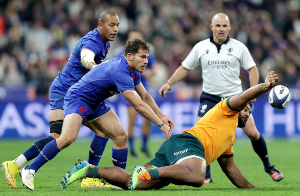 Damian Penaud's last-gasp try seals victory for France over the Wallabies