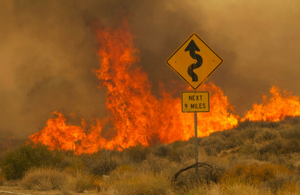 Crews battle ‘fire whirls’ in California's Mojave Desert as major ...