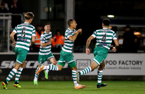 Burke scores winner before sending-off as Shamrock Rovers down Shelbourne