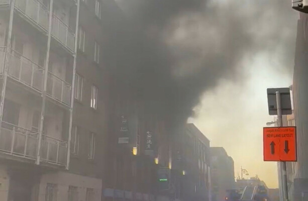 Fire engines released from scene as car park fire brought under control ...