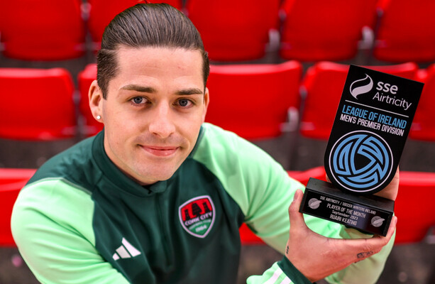 Cork City top scorer Ruairí Keating named Player of the Month · The 42