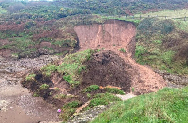 Public 'strongly advised' to avoid cliff walk after landslide in ...