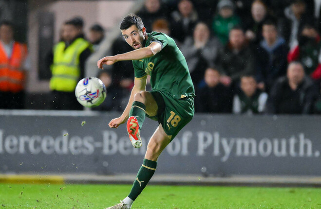 Former Ireland U21 Finn Azaz scores stunner in Plymouth's thriller with ...