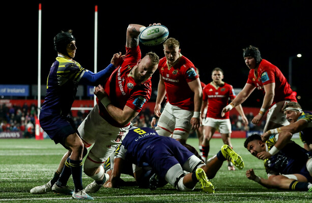 Ruadhán Quinn crosses twice as Munster earn bonus-point victory over Zebre