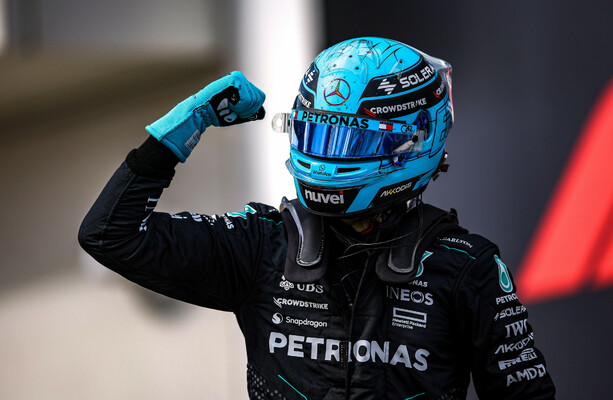 George Russell takes Canadian GP pole after dead heat with Max Verstappen