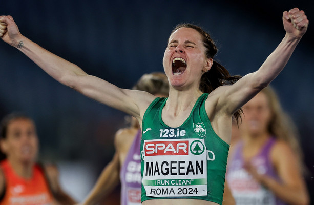Ciara Mageean wins gold in the 1500m at the European Championships