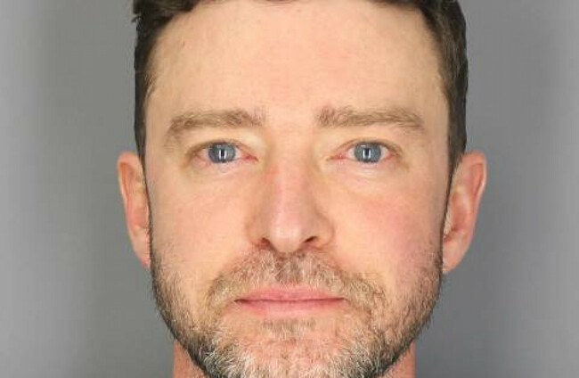 Justin Timberlakes Mugshot Released By Police Following Arrest For