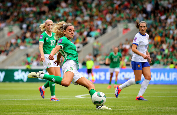 Three-goal Ireland down France in Cork for first Euro 2025 qualifier win