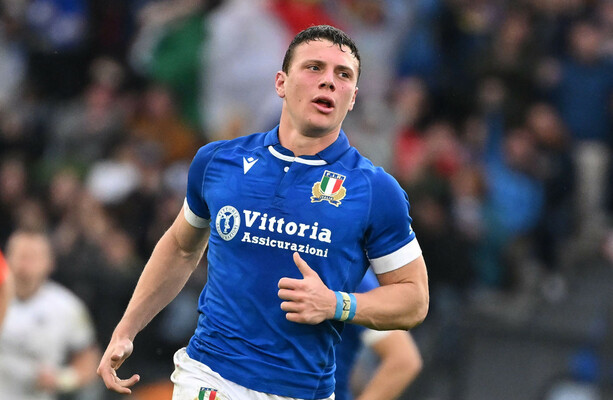 Italy fly-half Garbisi stretchered off in win over Japan · The 42