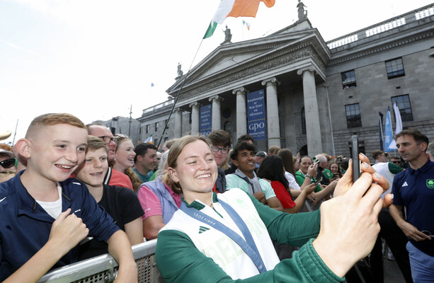 Thousands turn out on O'Connell Street to welcome home Irish Olympians