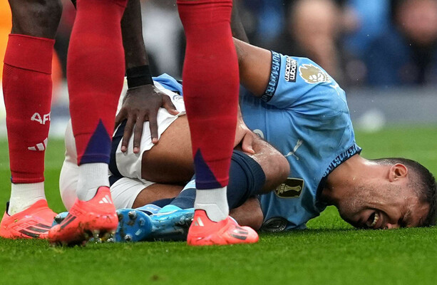Man City midfielder Rodri ruled out for rest of season after knee surgery