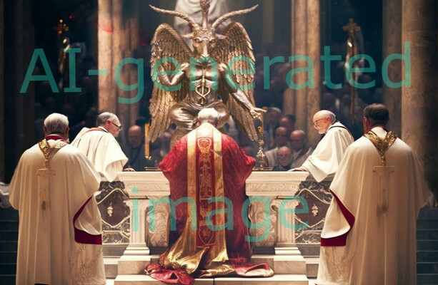 Debunked: Image of a goaty statue in the Vatican is AI-generated, not ...