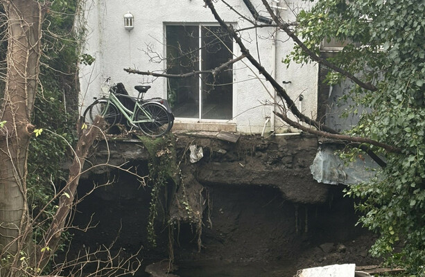Work begins on Dublin home at risk of collapse into River Camac