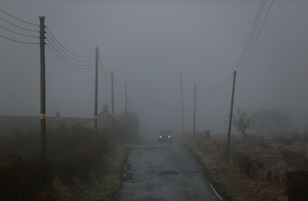 Fog warning kicks in for 21 counties across the country this morning