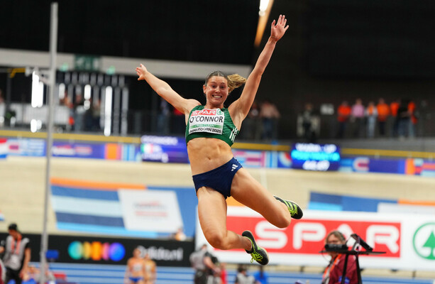 Kate O'Connor wins bronze medal in the pentathlon at the European Indoor Athletics Championships