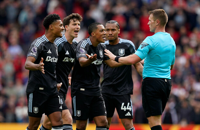 Aston Villa file complaint over choice of referee for Man United clash