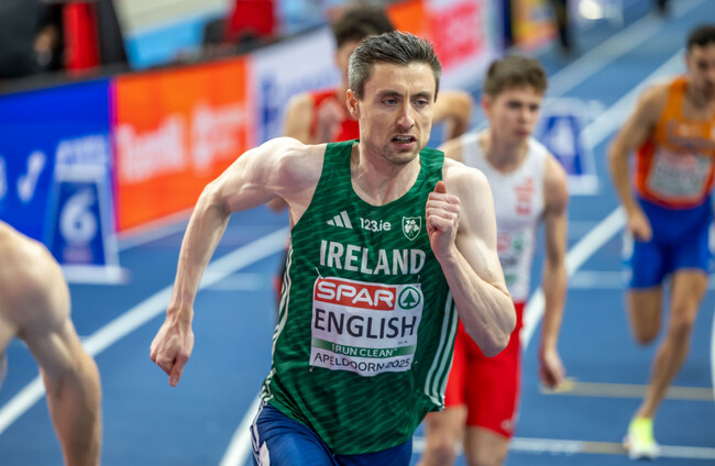 Mark English smashes his own 800m Irish record in Budapest · The 42
