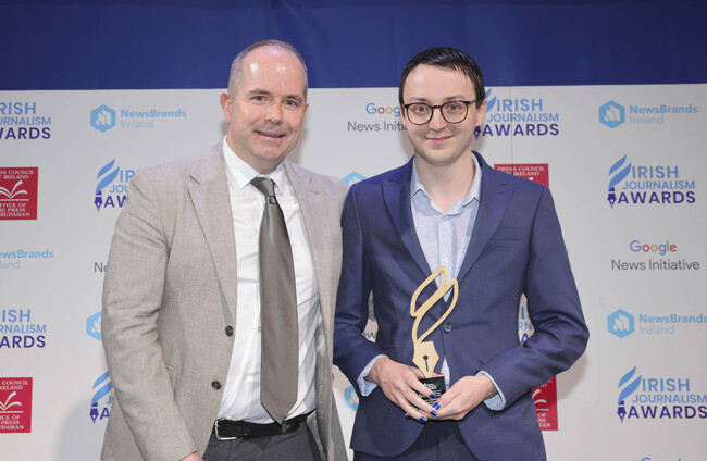 Conor O'Carroll wins Young Journalist of the Year for impressive triad ...