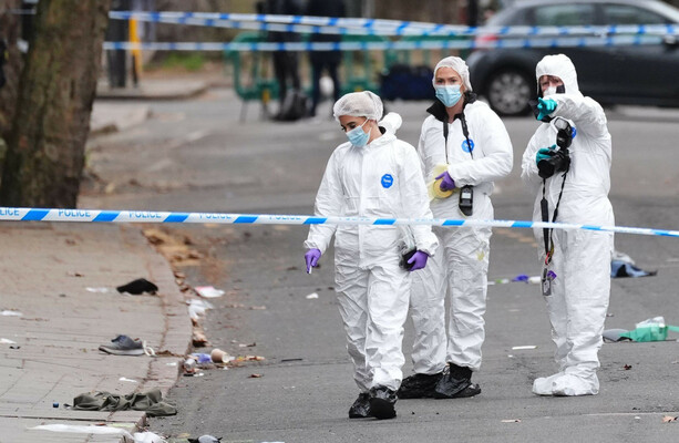 Seven seriously injured and man arrested after car driven into ...