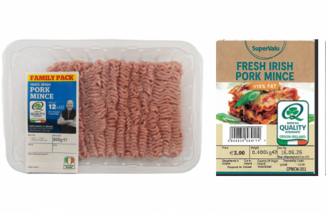 Mince products recalled from Lidl and SuperValu over salmonella risk