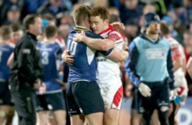 Snapshot: Paddy Jackson and Ian Madigan embrace as Ulster rattle Leinster